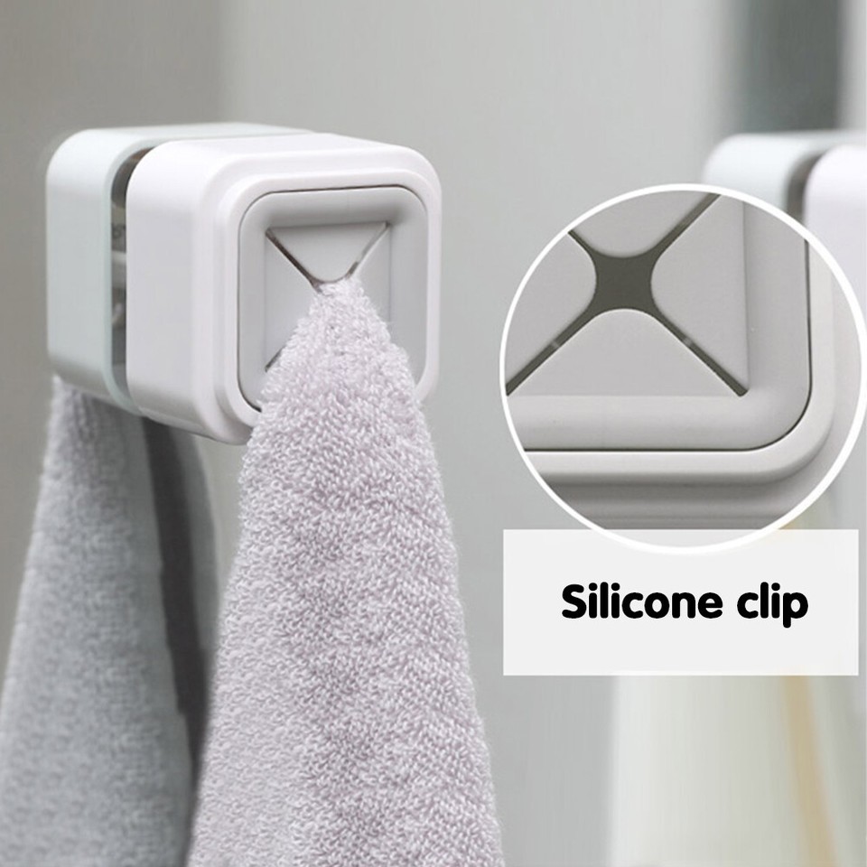 Wash Cloth Clip Dishclout Storage Hand Bathroom/Kitchen Towel Rack ...