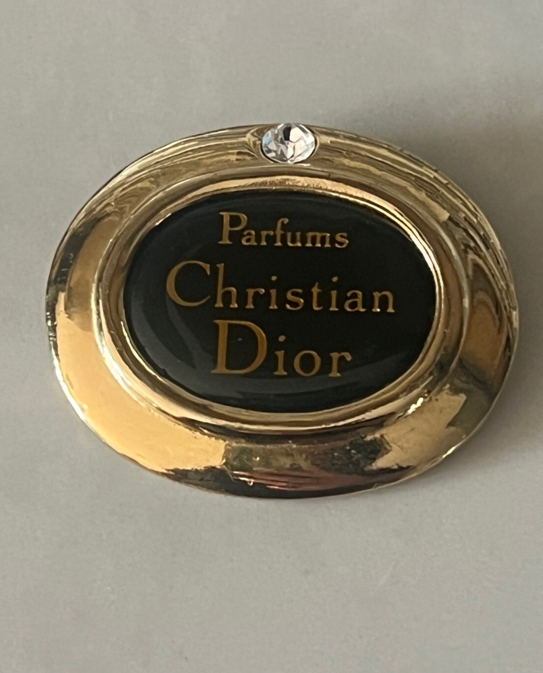 Vintage Christian Dior Parfums Brooch Jewelry Decorat… - Gem