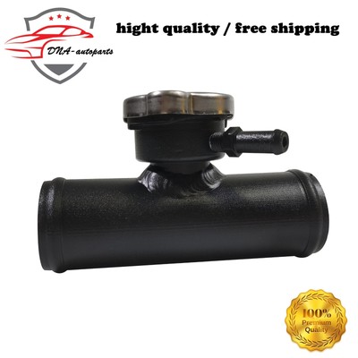 45-Degrees 35mm OD Aluminium Inline Radiator Hose Filler Neck W/1.1 ...