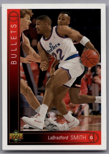 1993-94 Upper Deck Washington Bullets Basketball Card #139 LaBradford ...