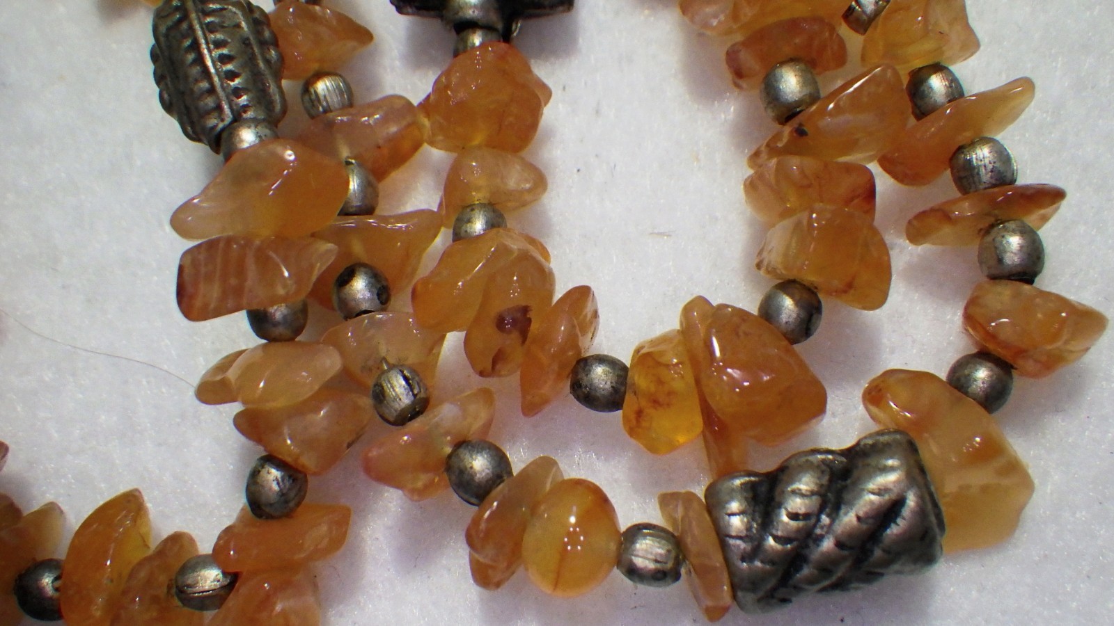 Stunning Vintage Cinnamon Stone Honey Hessonite Garnet Chip & Brass ...