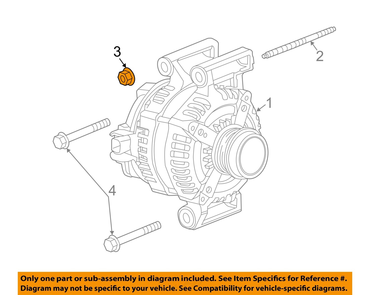 GM OEM-Alternator Nut 11546377 | eBay