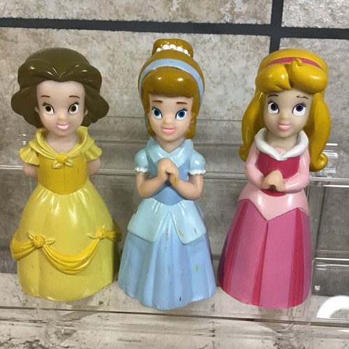 Disney Princess Figures Bath Tub Pool Float Toys Lot 3 Belle Aurora ...
