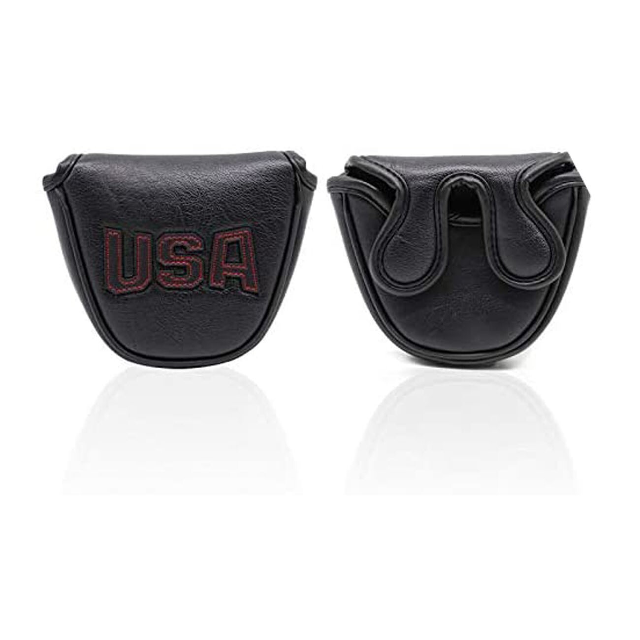 USA Red Stitch Centre Shaft Golf Mallet Putter Headcover 2Ball Magnet ...