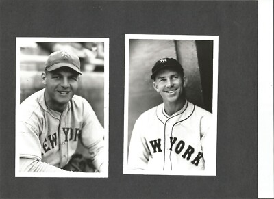 16 reprints George Brace 4x6 photos 1938 New York Giants baseball team ...