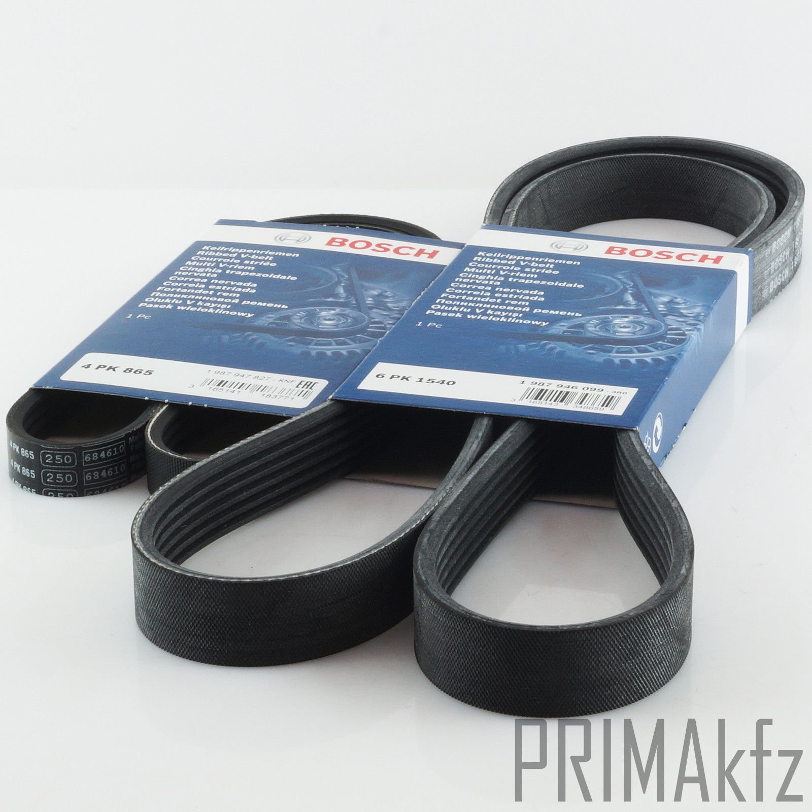 2x BOSCH 6PK1540 + 4PK865 Keilrippenriemen für BMW 3er E46 5er E39 X3 ...