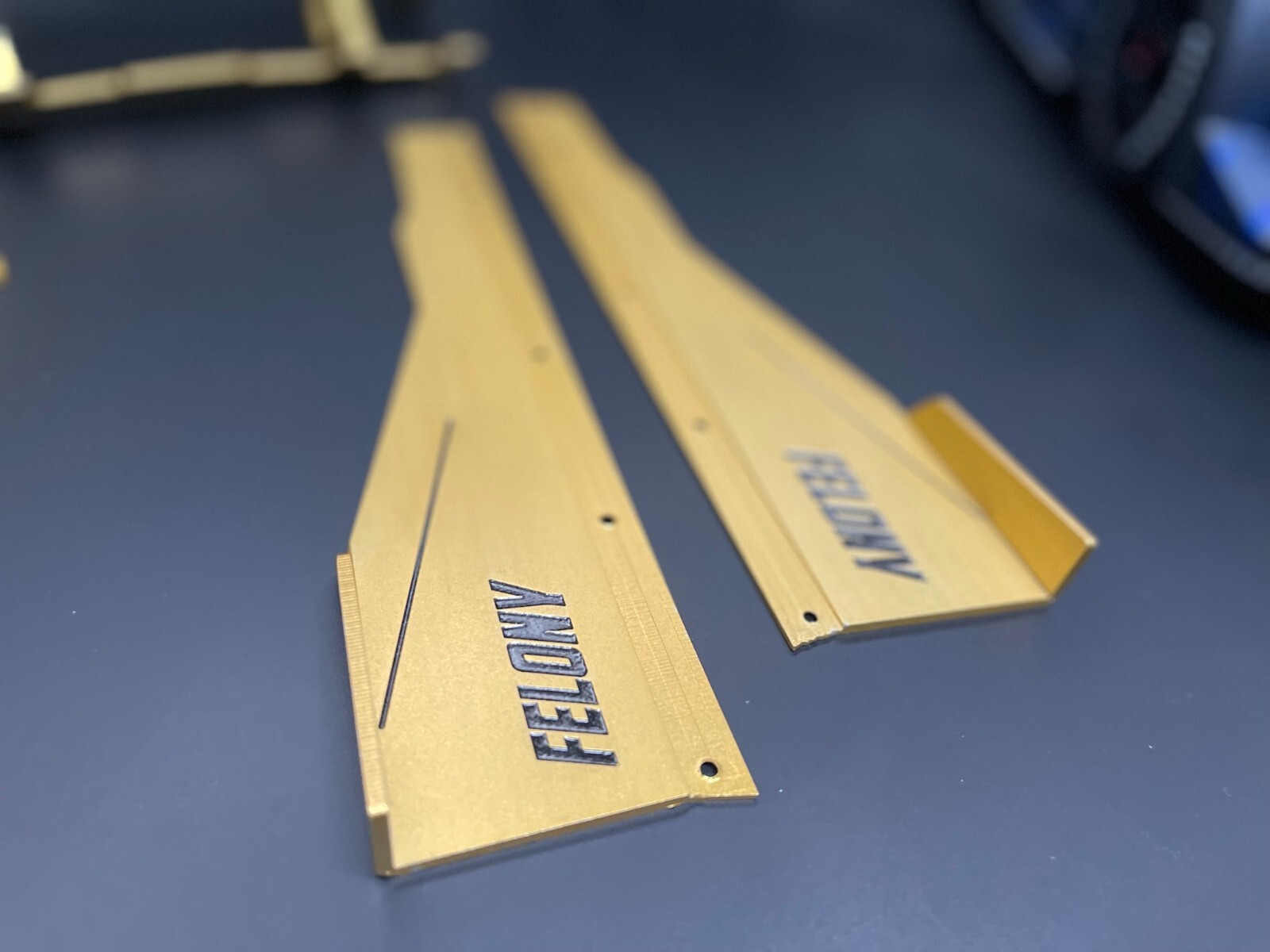Kit GOLD Arrma Felony V2.0 DTM - Rear Wing/Front Spliter/Side Skirt ...