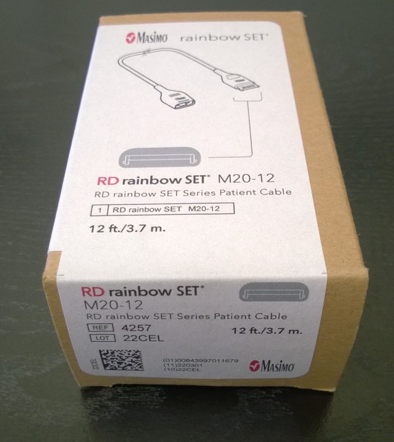 Masimo 4257 MD20-12 RD Rainbow SET Series Cable 12 ft/3.7m for sale ...