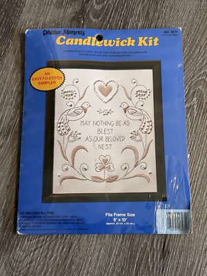 VTG Creative Moments Candlewick Kit Picture Stitch Fits Frame 8x10 ...