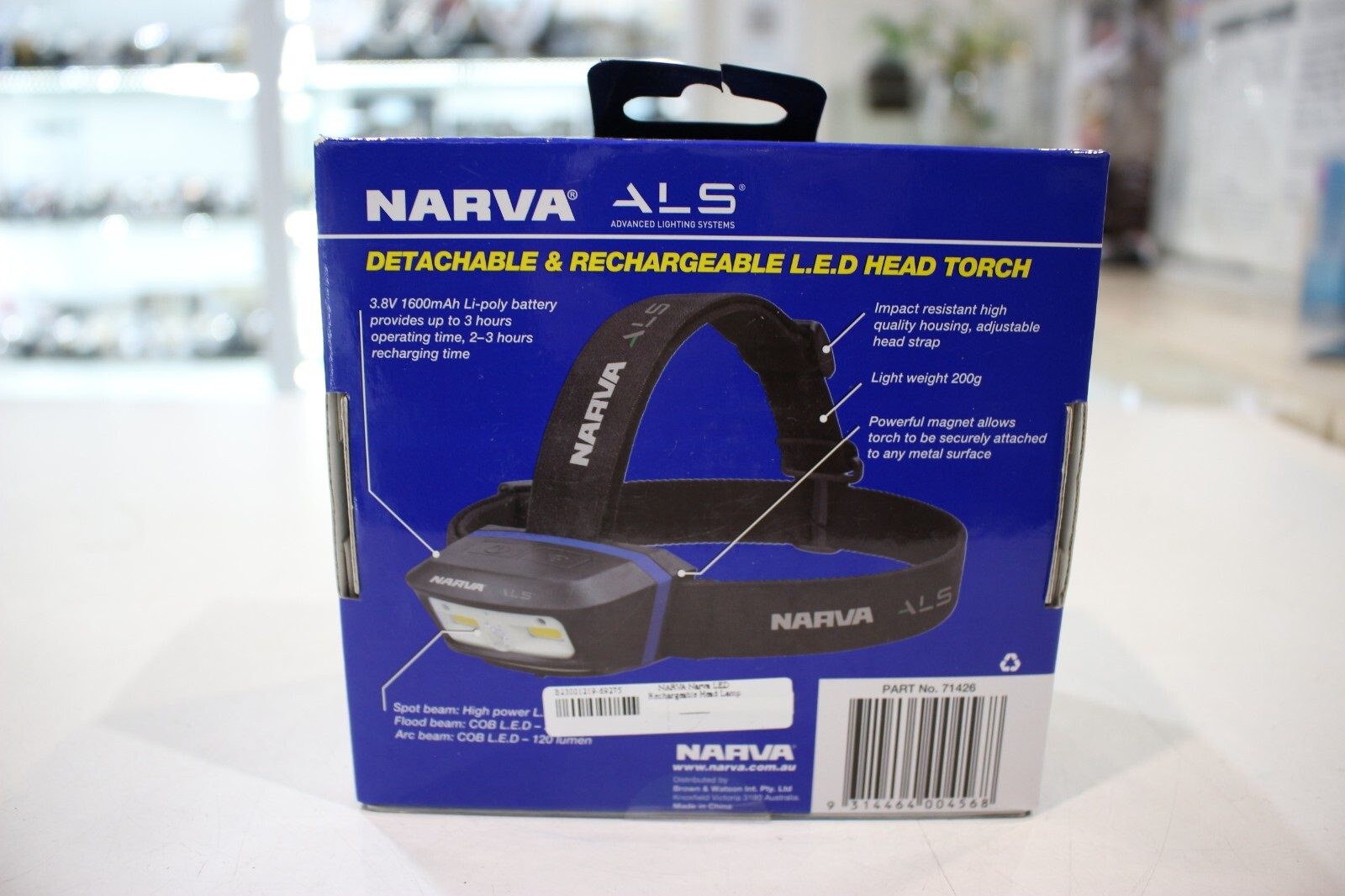 Narva Rechargeable Led Head Lamp Torch 250 Lumen (71426) | eBay