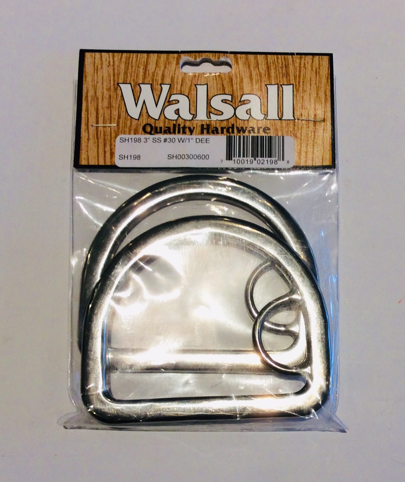 2-Pack Walsall Quality Hardware 3” Dee Ring W/1” Dee Stainless Steel ...