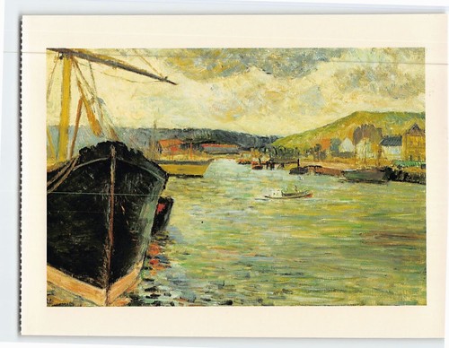 Postcard The Port of Rouen By Paul Gauguin Rouen France | eBay