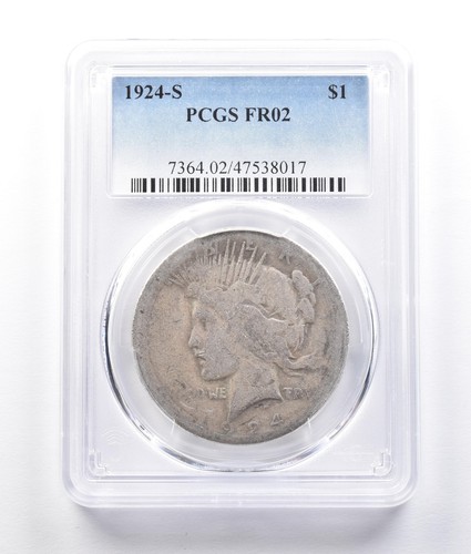 1924-S Peace Silver Dollar FR02 PCGS Lowball *2609 | eBay