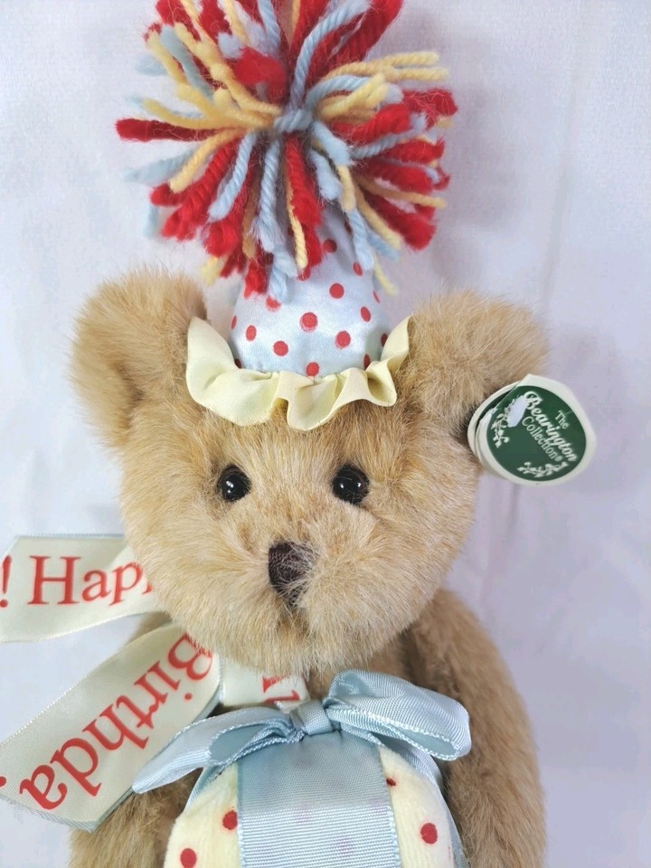 Bearington Beary Happy Birthday Teddy Bear Jointed Plush 13” Stuffed ...