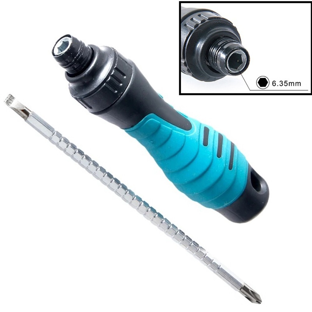 Dual Use Adjustable Screwdriver with Slotted Cross Head for Home Repair ...