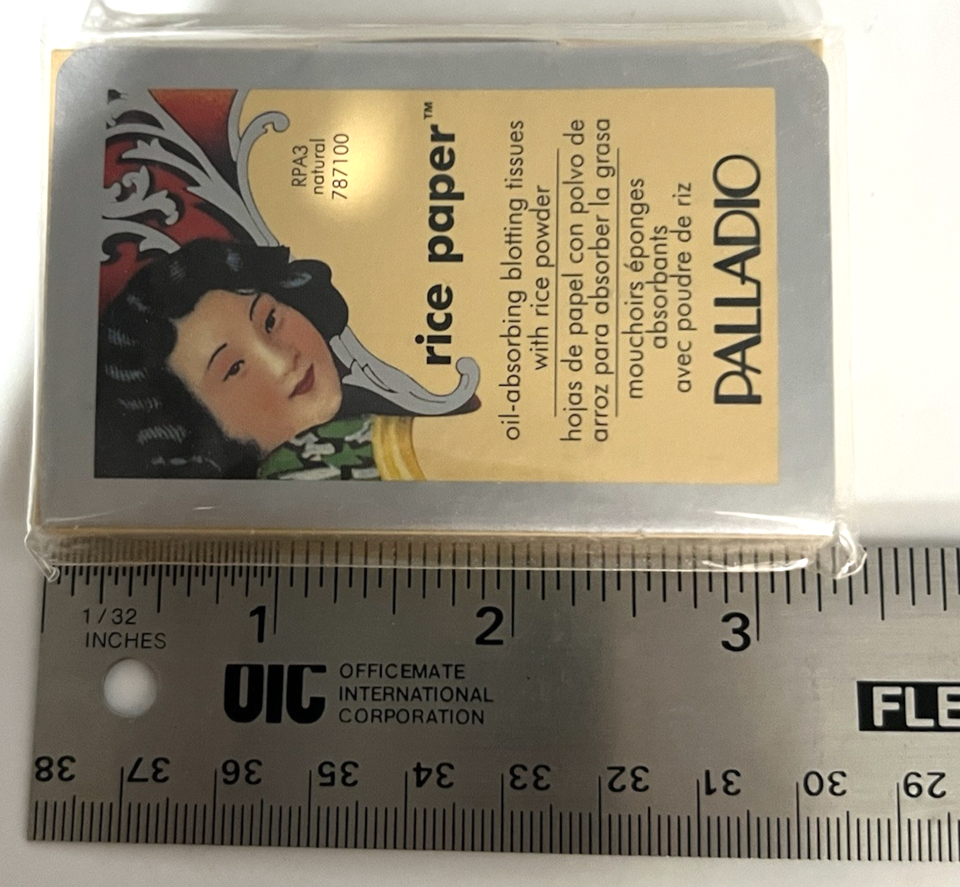 Palladio Rice Paper Facial Blotting Tissues for Oily Skin 40 Tissues ...