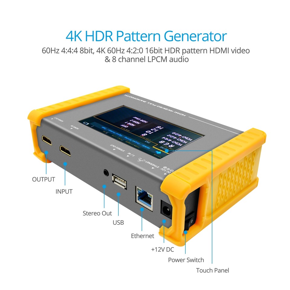 gofanco HDMI 2.0 Pattern Generator/Analyzer (PRO-HDMI2Gen) 818354020281 ...