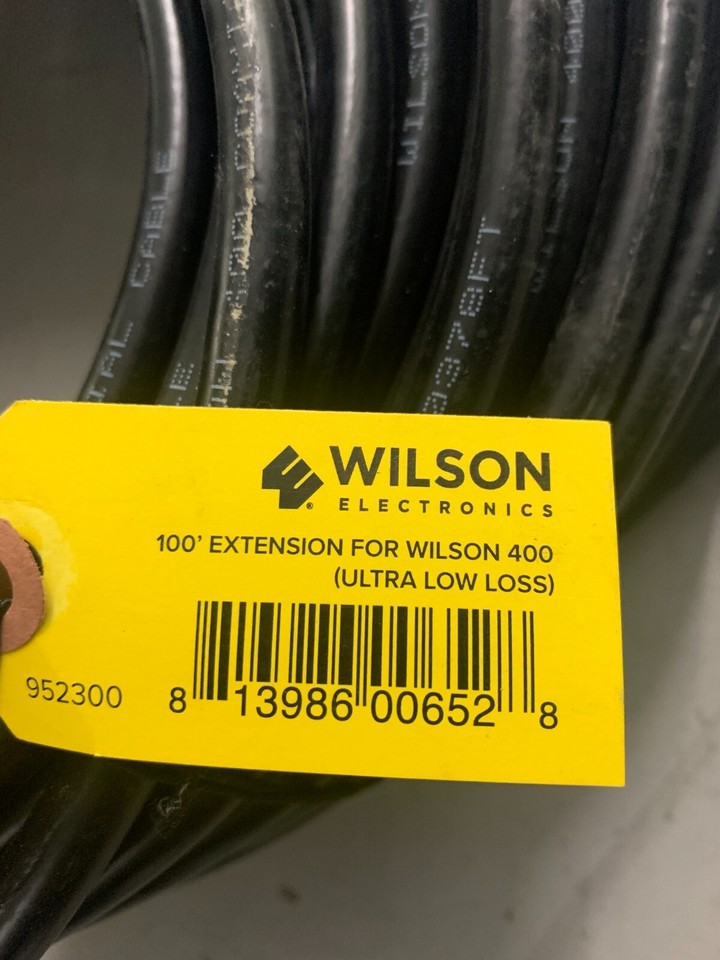 Wilson 952300 100' WILSON400 Ultra Low Loss Coax Cable with N-Male ...