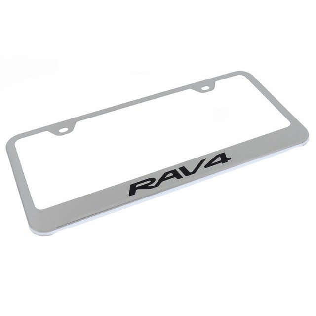Toyota Rav4 Engraved Chrome License Plate Frame -metal Made in USA ...