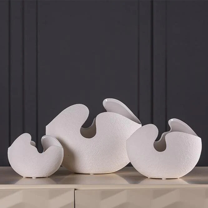 Eggshell Shape Ceramic Vase for Home Office Décor | eBay UK