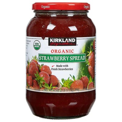 Kirkland Signature Organic Strawberry Spread, 42 Ounce | eBay