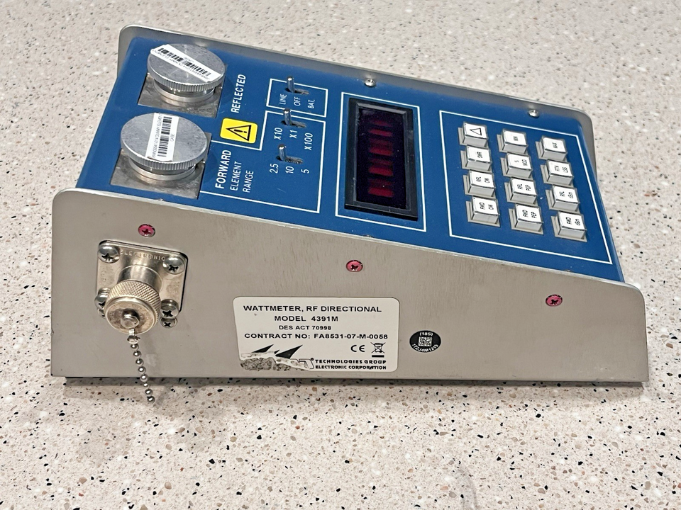 Bird 4391M Thruline Watt Meter RF Power Analyst + Accessories | eBay