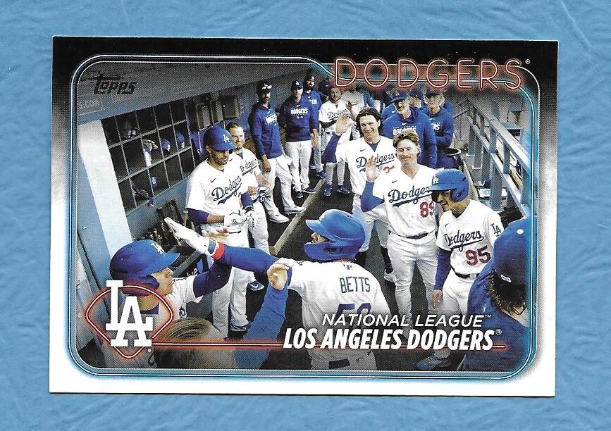 2024 TOPPS LOS ANGELES DODGERS TEAM SET, SERIES 1, 2, UPDATE, 51 CARDS ...