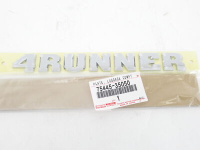 Genuine OEM Toyota 75445-35050 "4RUNNER" Tailgate Rear Badge Nameplate ...
