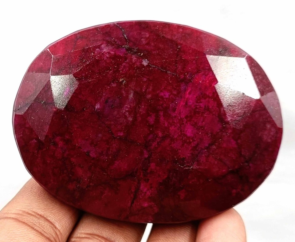 900-1000CARAT NATURAL CERTIFIED EXQUISITE RED RUBY OVAL SHAPE LOOSE ...