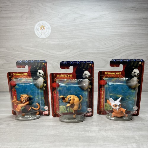 Dreamworks Kung Fu Panda Lot of 3 Mattel Micro Tigress Monkey Master ...