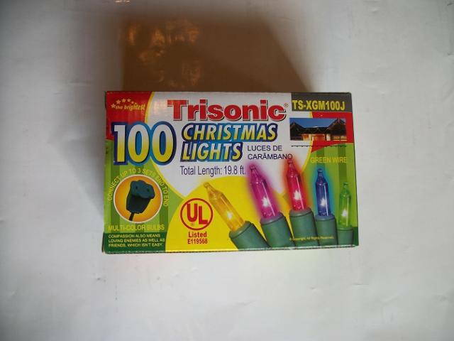 New Trisonic TS-XGM100J 100 Heavy Duty Bright Christmas Lights, Green ...