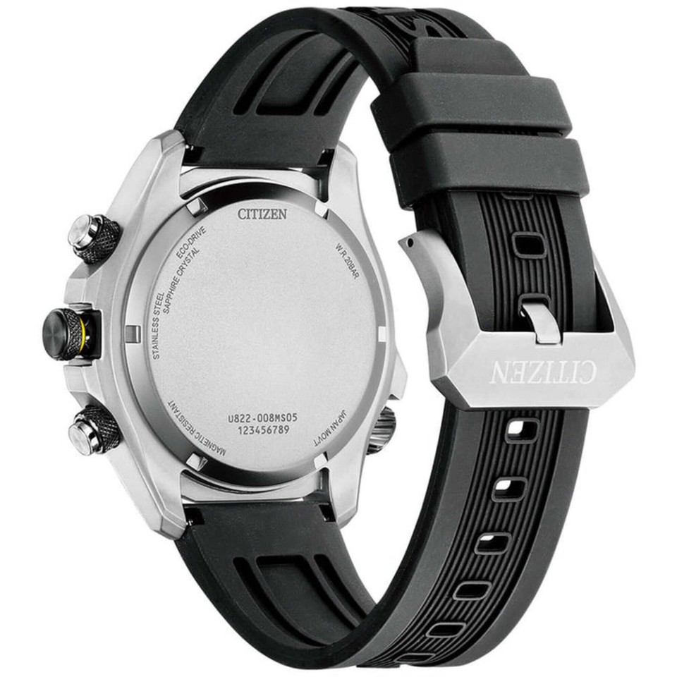 Citizen Men's Watch Promaster Land Ana-Digi Black Dial Rubber Strap ...