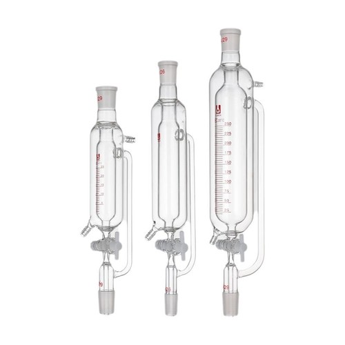 Constant Pressure Double-Layer Funnel 25ml-1000ml Lab Glass with PTFE ...