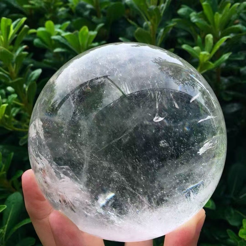 3.2LBNatural Clear Quartz Crystal Ball,White Crystal Sphere Healing ...