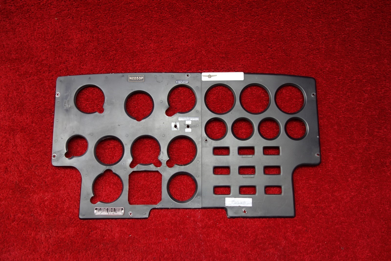 Piper PA-23 Apache Instrument Panel PN 17484-00, 17484-000 | eBay