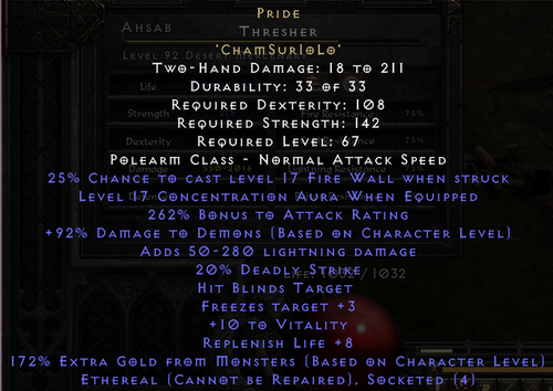 Diablo 2: Resurrected PC 💥 S4 LADDER Softcore D2R 💥 Rune word Pride ...