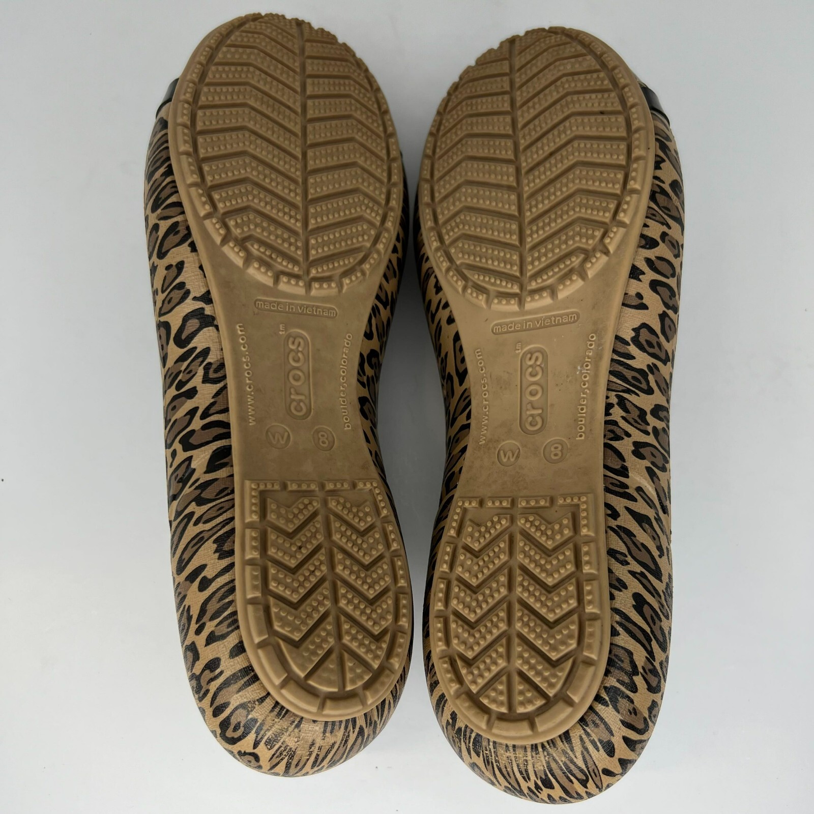 Crocs Womens Multicolor Cap Toe Leopard Print Size 8… - Gem