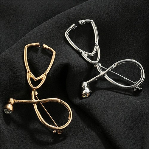 Doctor Nurse Stethoscope Brooch Pins Physician Medical Graduation Gift ...