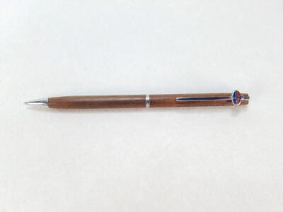 Vintage Hallmark Amoco Ball Point Pen, Wooden Rosewood Blue Ink Tested ...