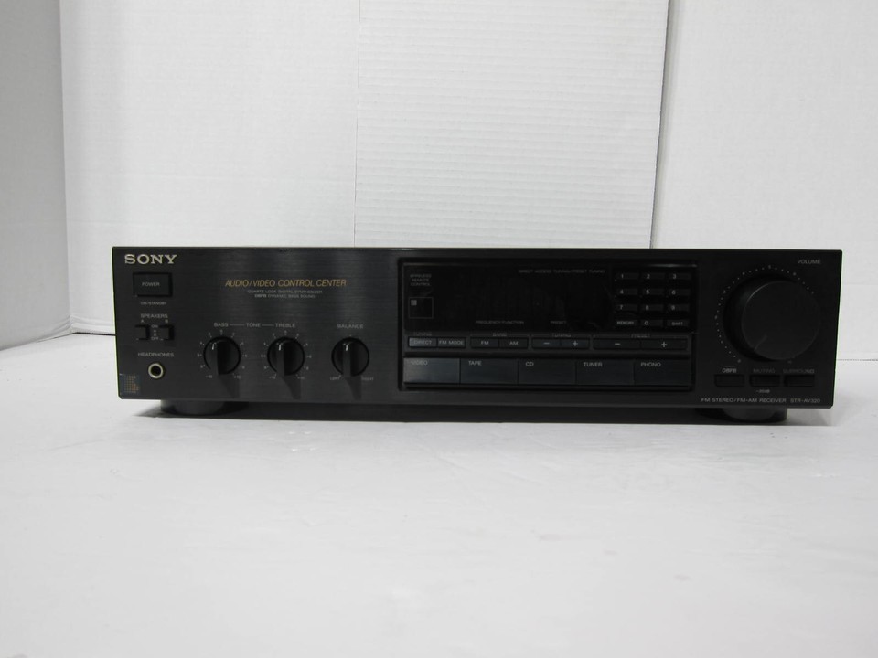 SONY STR-AV320 AM/FM RECEIVER-Digital Delay Surround -Audio/Video ...