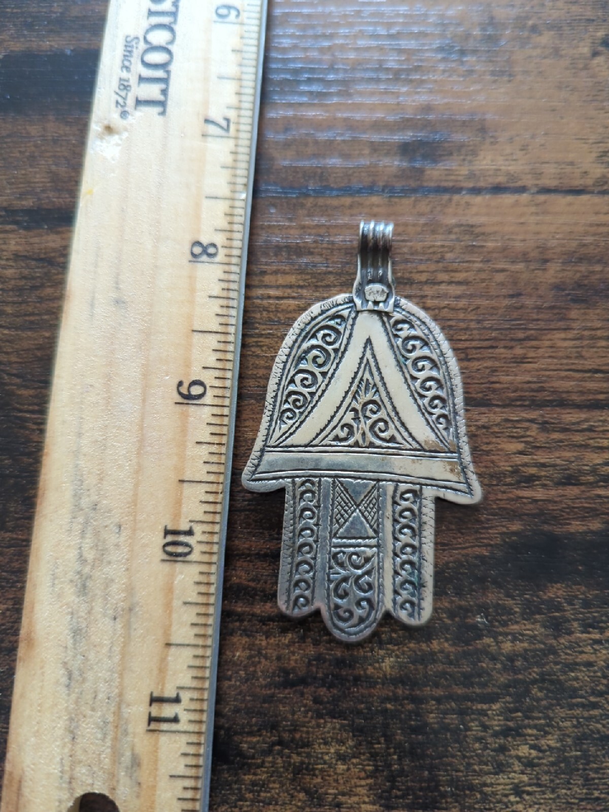 Authentic Antique Hamsa Moroccan Berber Talisman Pendant Hand of Fatima ...