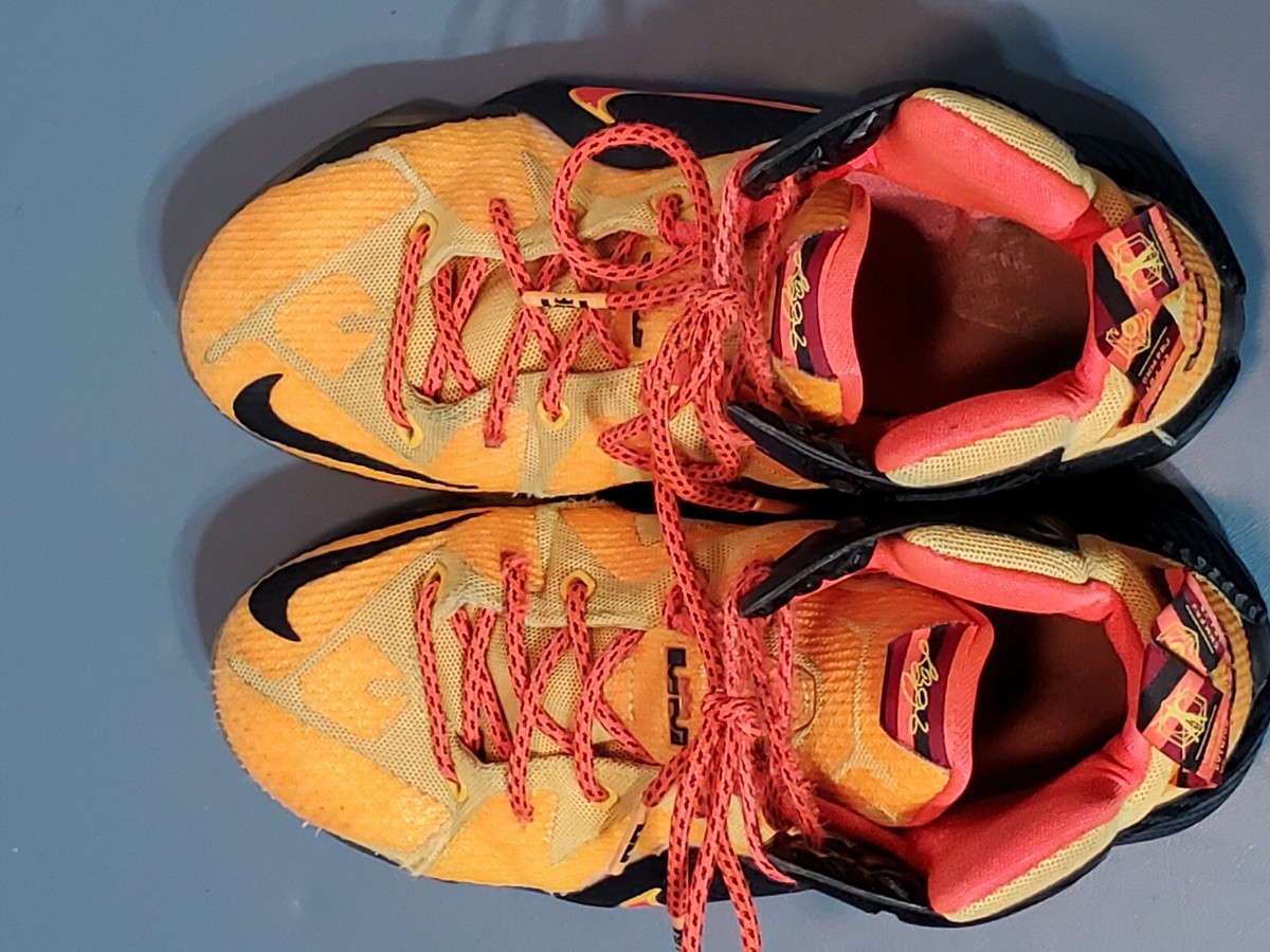 Lebron James Shoes 12 Orange