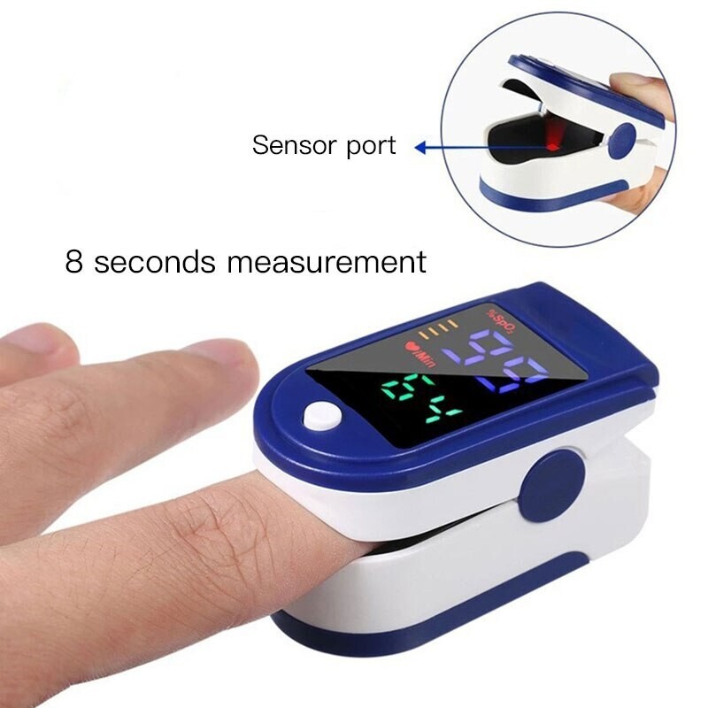 Fingertip Pulse Oximeter SpO2 Blood Oxygen Saturation Heart Rate ...