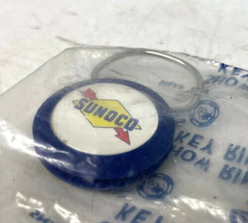 NOS Vtg SUNOCO Gas Oil Lubricant Snap On Key Ring Keychain Eastown ...