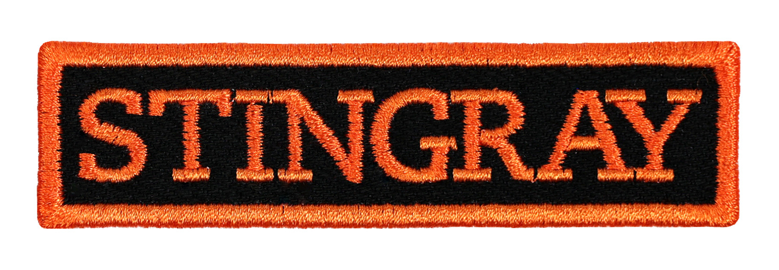Stingray Embroidered Patch Black/Orange Iron-On Sew-On Jacket Shirt Hat ...