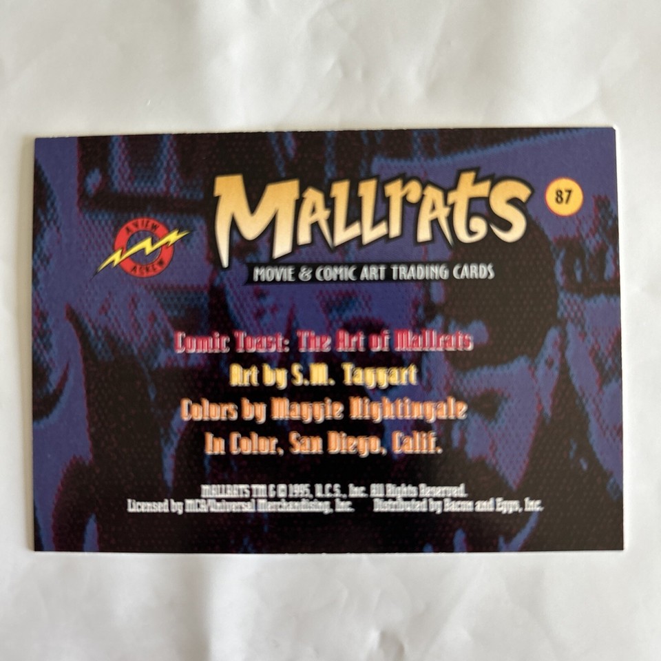 1995 Mallrats Comic Art Movie Cards Bacon & Eggs #87 TALES OF OUCH! | eBay