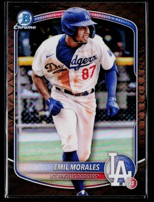Emil Morales 2025 Bowman Chrome Prospects Reptilian Refractor #BCP-127 ...
