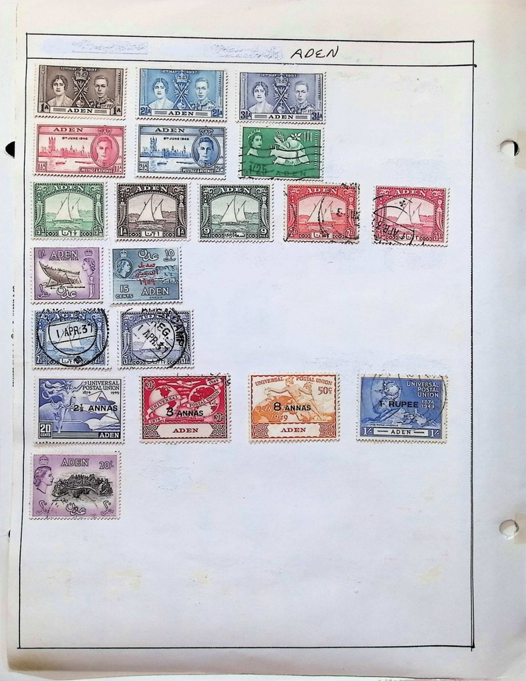 Aden Collection On Album Pages Packed Section | eBay