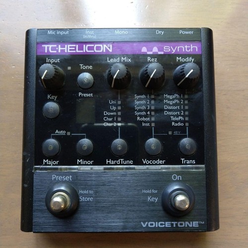 Pédale D'Effet Vocal Synth Voicetone TC Helicon Utilisée Son Clair | eBay