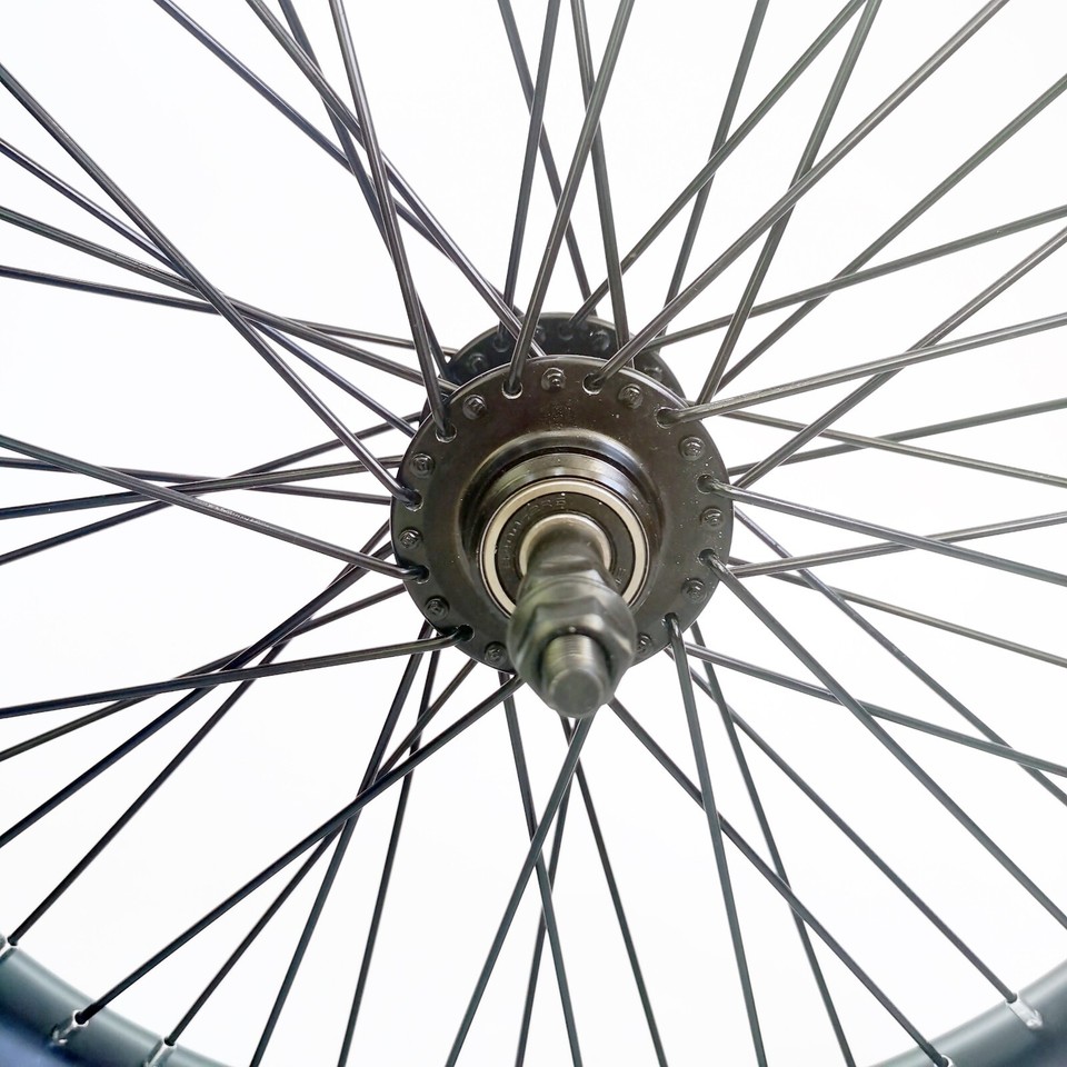20 in Spoke Bike Wheel Set Front & Rear Rim 12G, Heavy Duty Double Wall ...